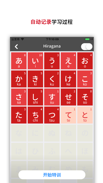 MARU日语五十音特训APP – Konnichi Learn – 今日日语